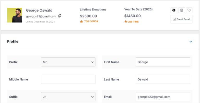 How to Use The Donor Management System | Charitable
