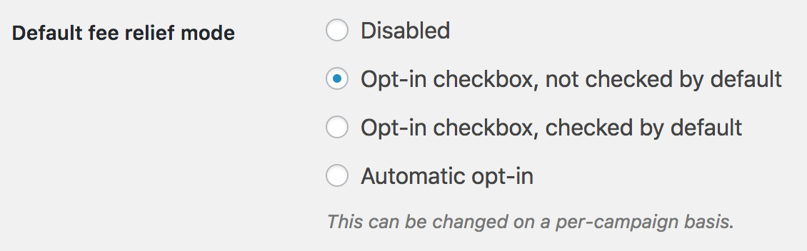 Charitable Fee Relief | Charitable